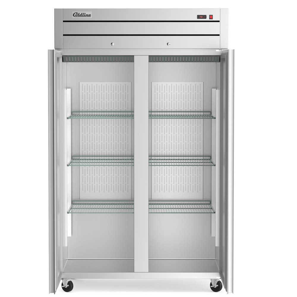 Coldline C-2RR-TM 54" Solid Door Commercial Top Mount Reach-In Refrige